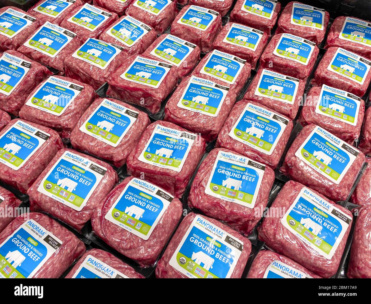 Orlando FL USA 5 3 20 A Display Of Ground Beef At A Whole Foods Market Orlando FL USA 5 3 20 A Display Of Ground Beef At A Whole Foods Market