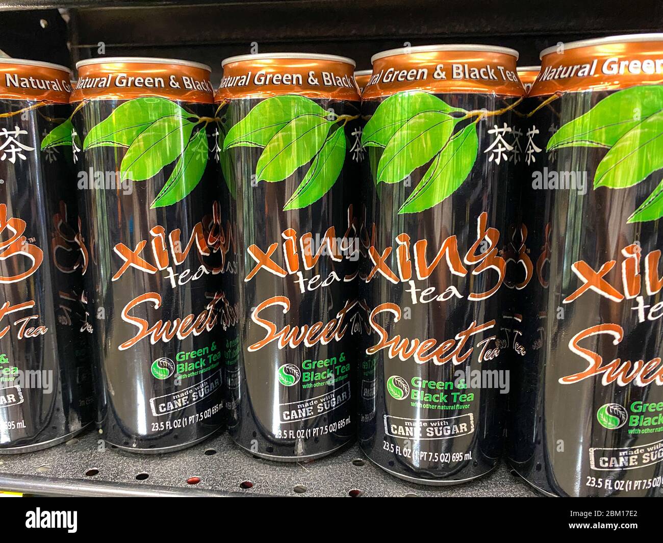 Orlando,FL/USA-5/3/20: A display of Xing Sweet Green & Black Tea at a ...