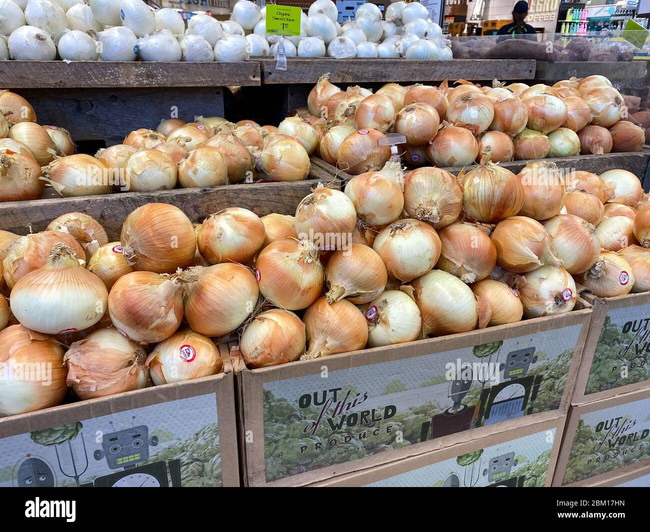 Orlando,FL/USA-5/3/20: A display of Onions at a Whole Foods Market ...