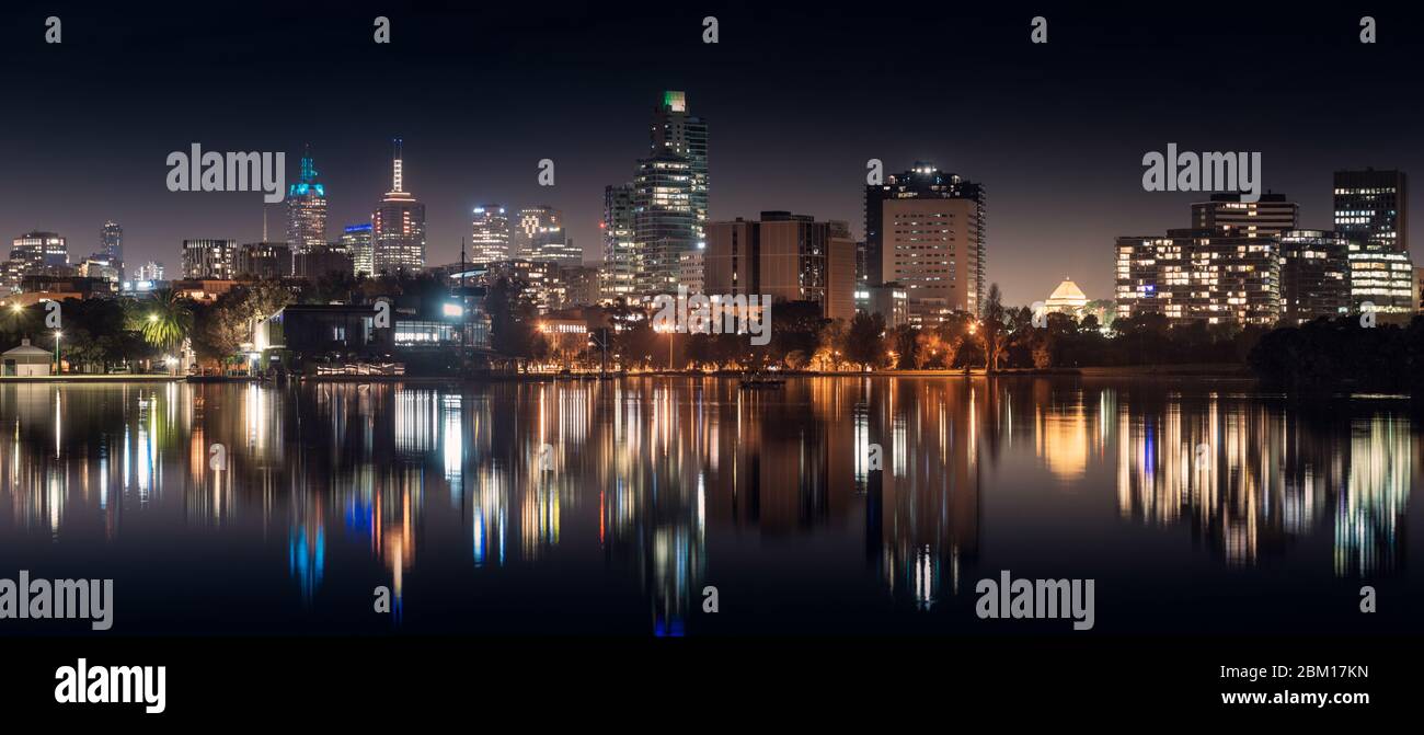 Night Melbourne Stock Photo - Alamy