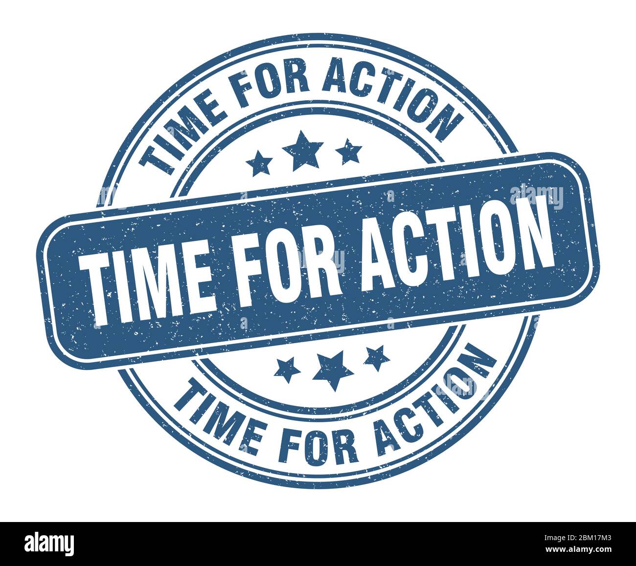 time for action stamp. time for action label. round grunge sign Stock ...