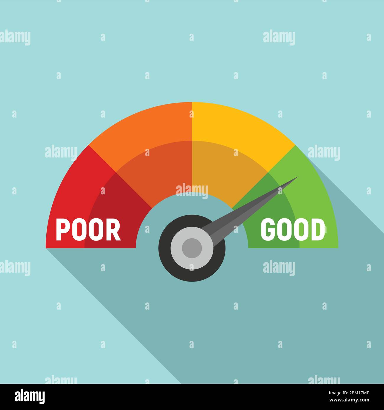 Good scale score icon. Flat illustration of good scale score vector ...