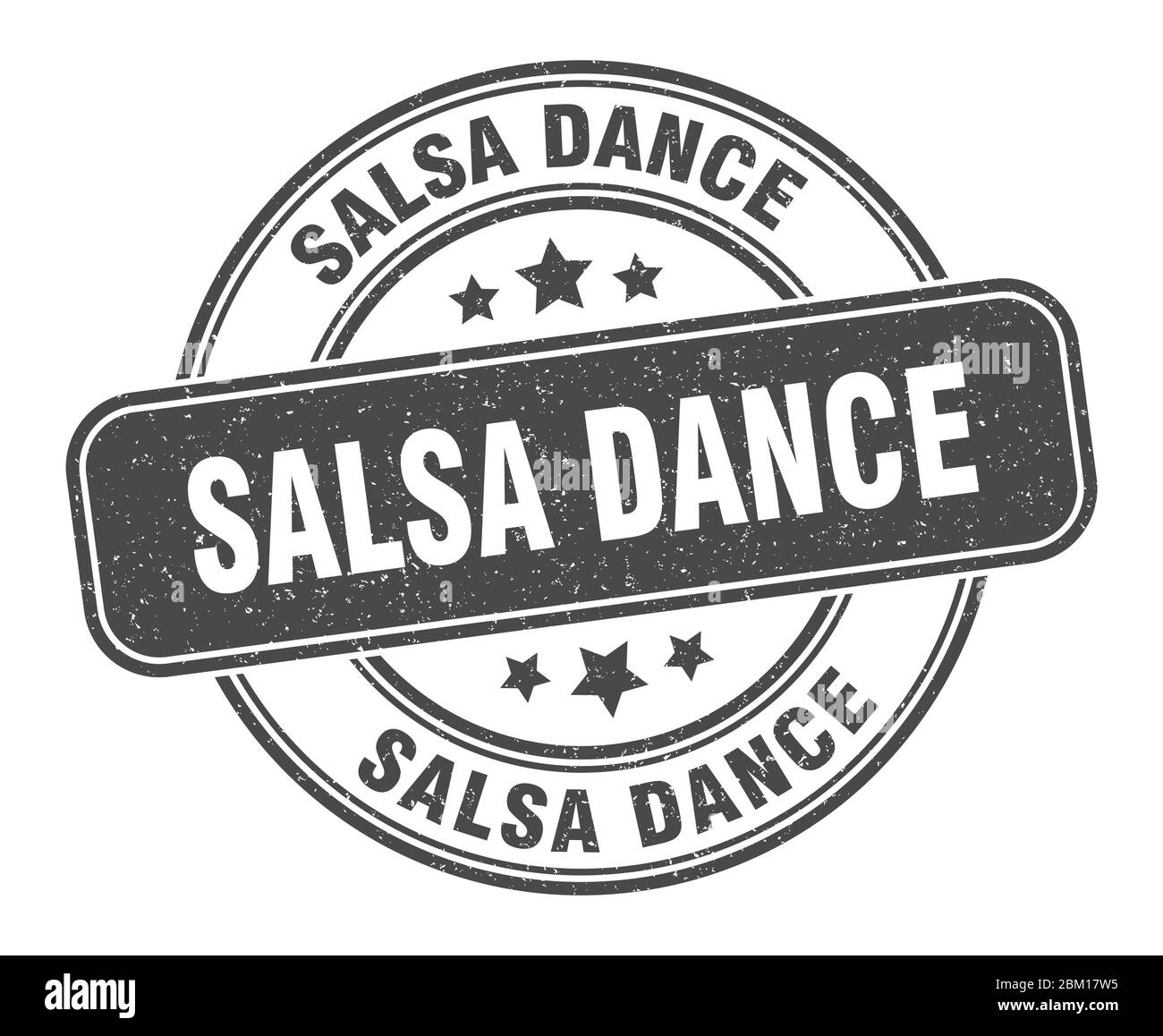 salsa dance stamp. salsa dance label. round grunge sign Stock Vector ...