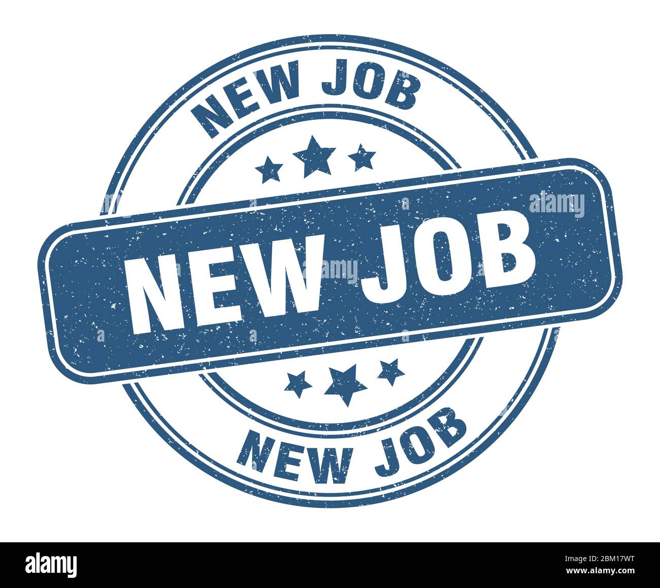 new job stamp. new job label. round grunge sign Stock Vector Image ...