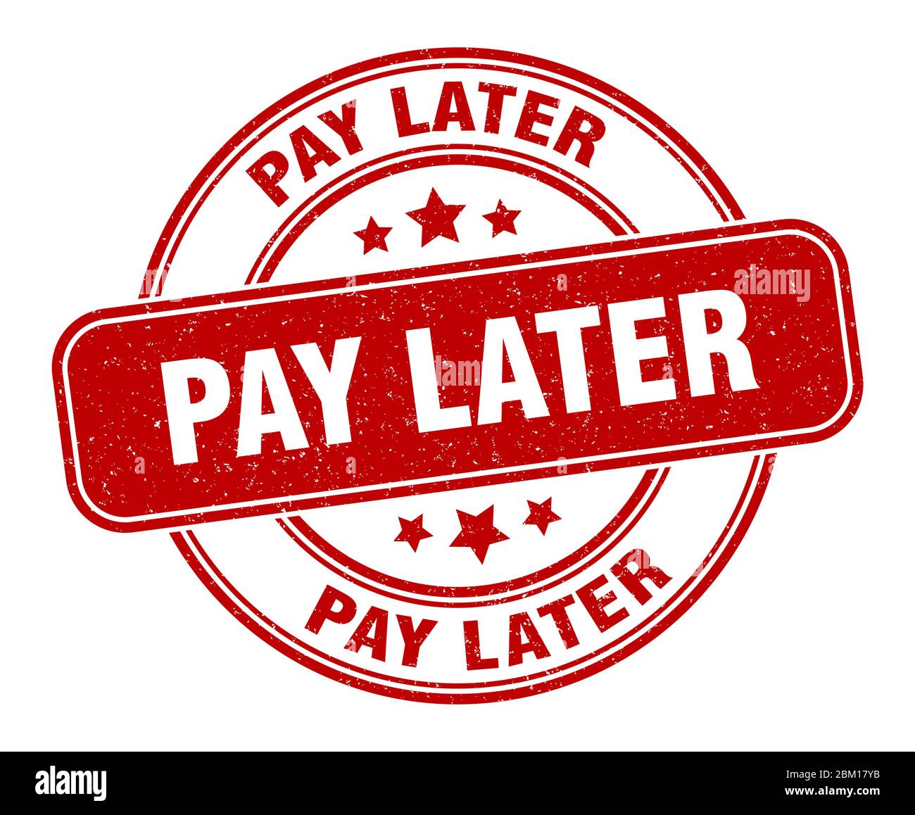 Pay later stamp Stock Vector Images - Alamy