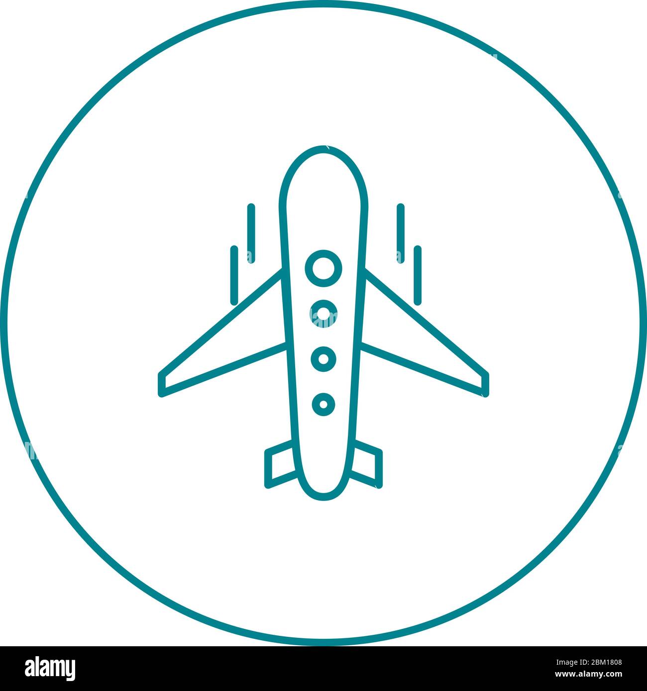 Beautiful Aeroplane Vector line icon Stock Vector Image & Art - Alamy