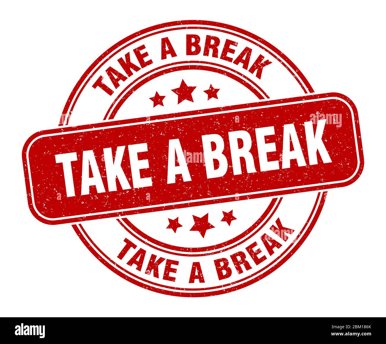 take a break stamp. take a break label. round grunge sign Stock Vector ...