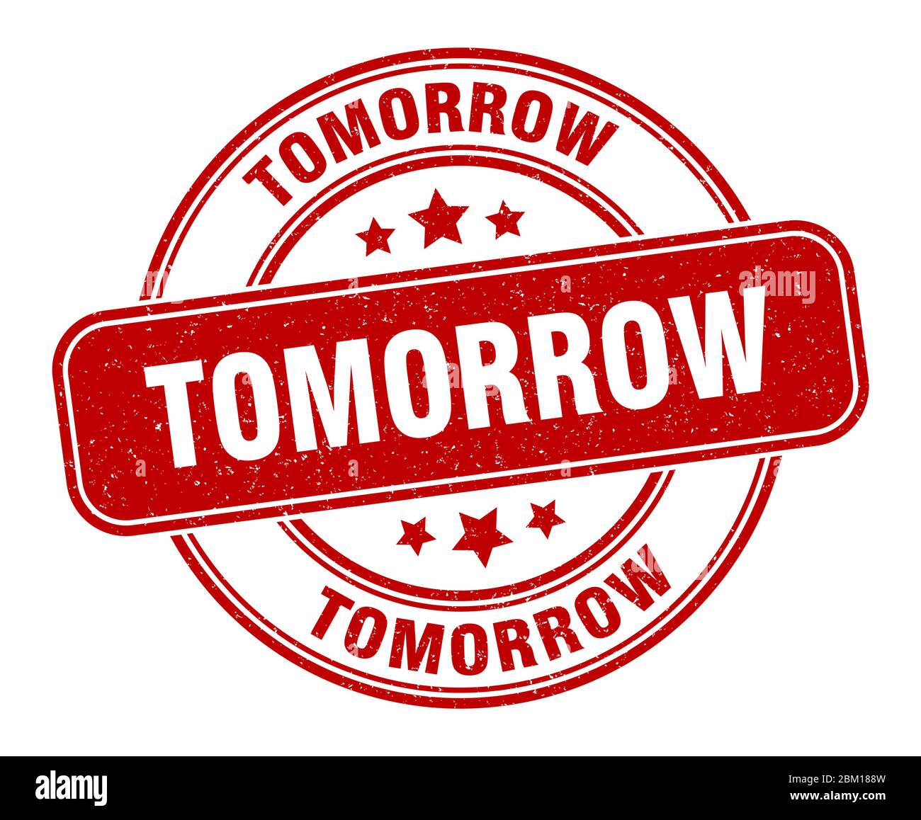Tomorrow stamp Stock Vector Images - Alamy