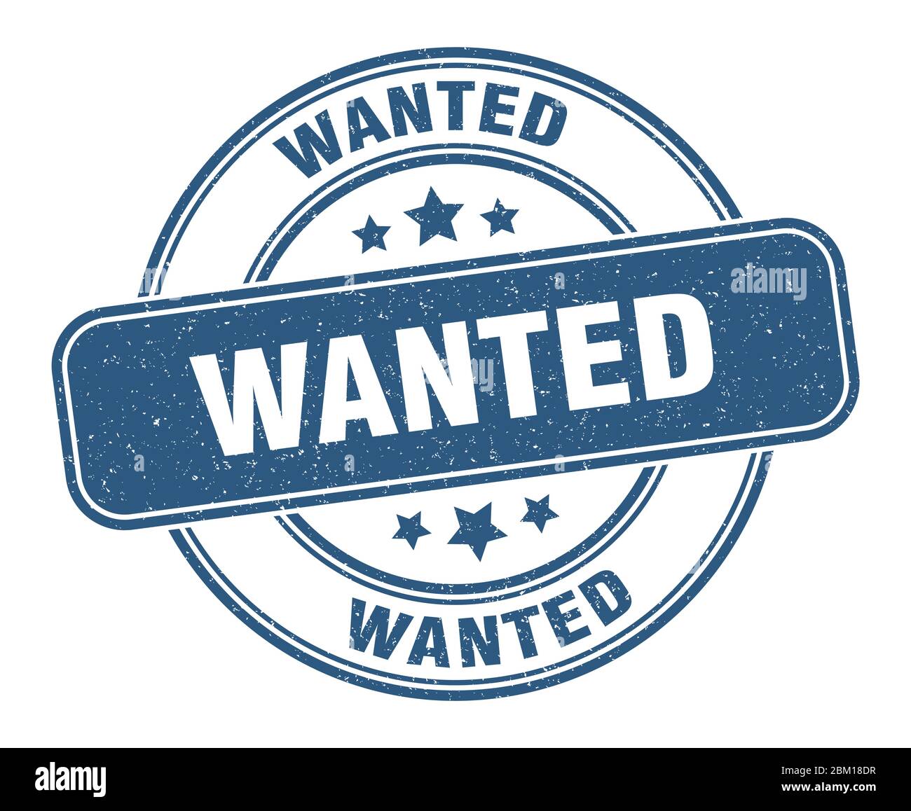 wanted stamp. wanted label. round grunge sign Stock Vector Image & Art ...