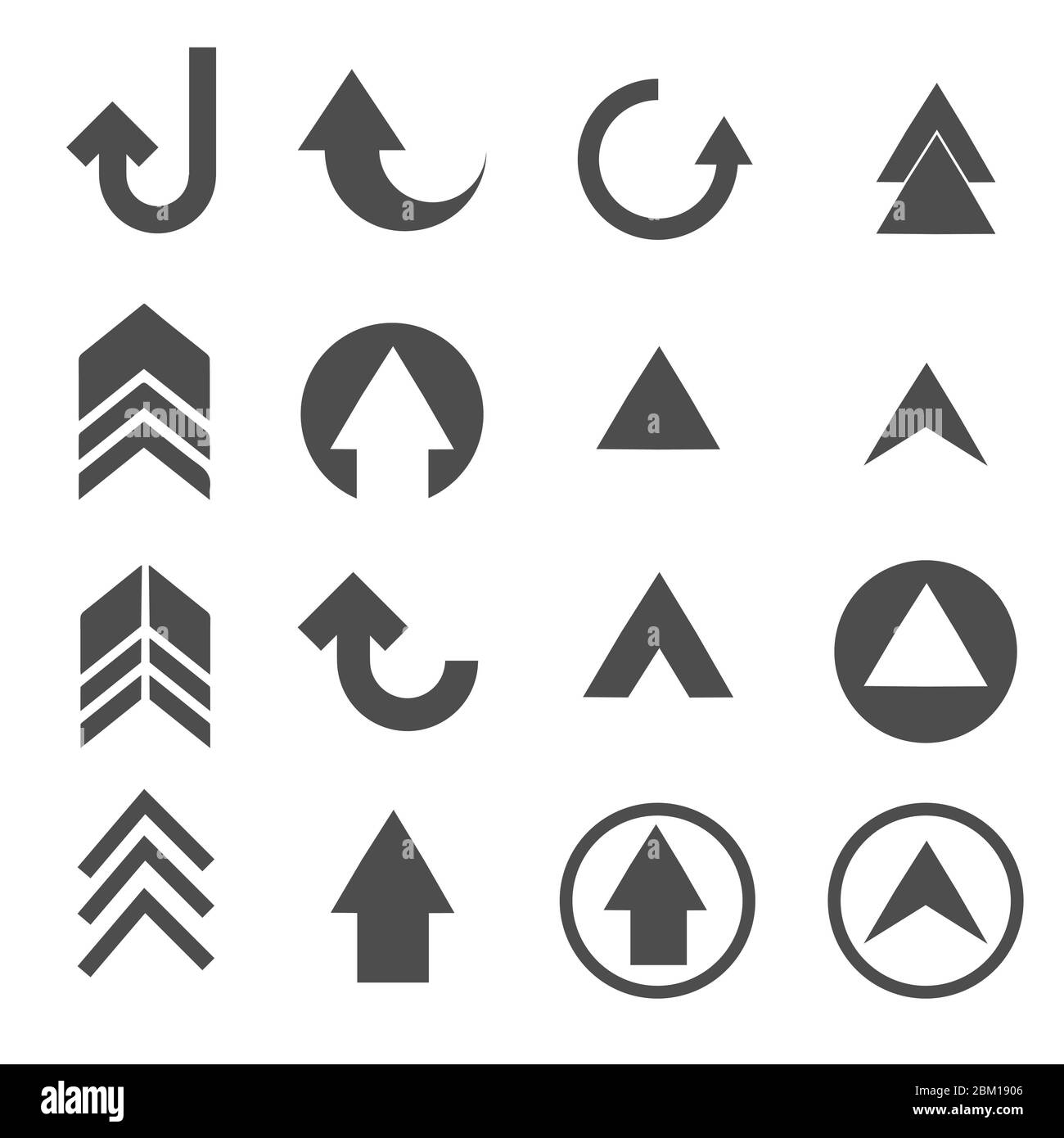 top arrow sign icons set Stock Photo - Alamy