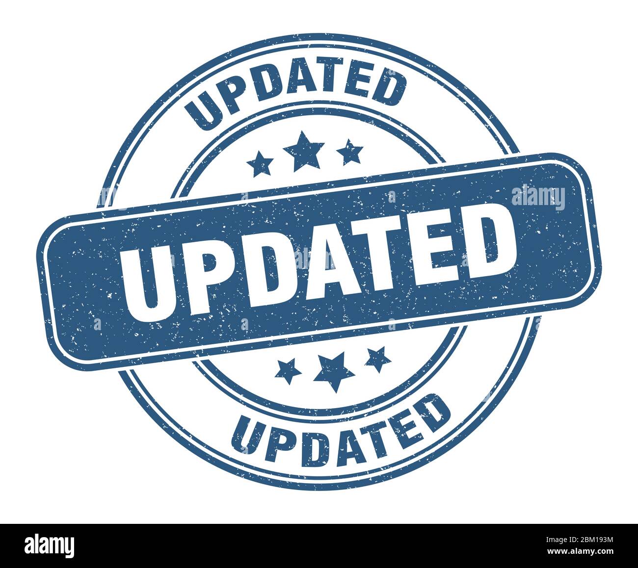 updated stamp. updated label. round grunge sign Stock Vector Image ...