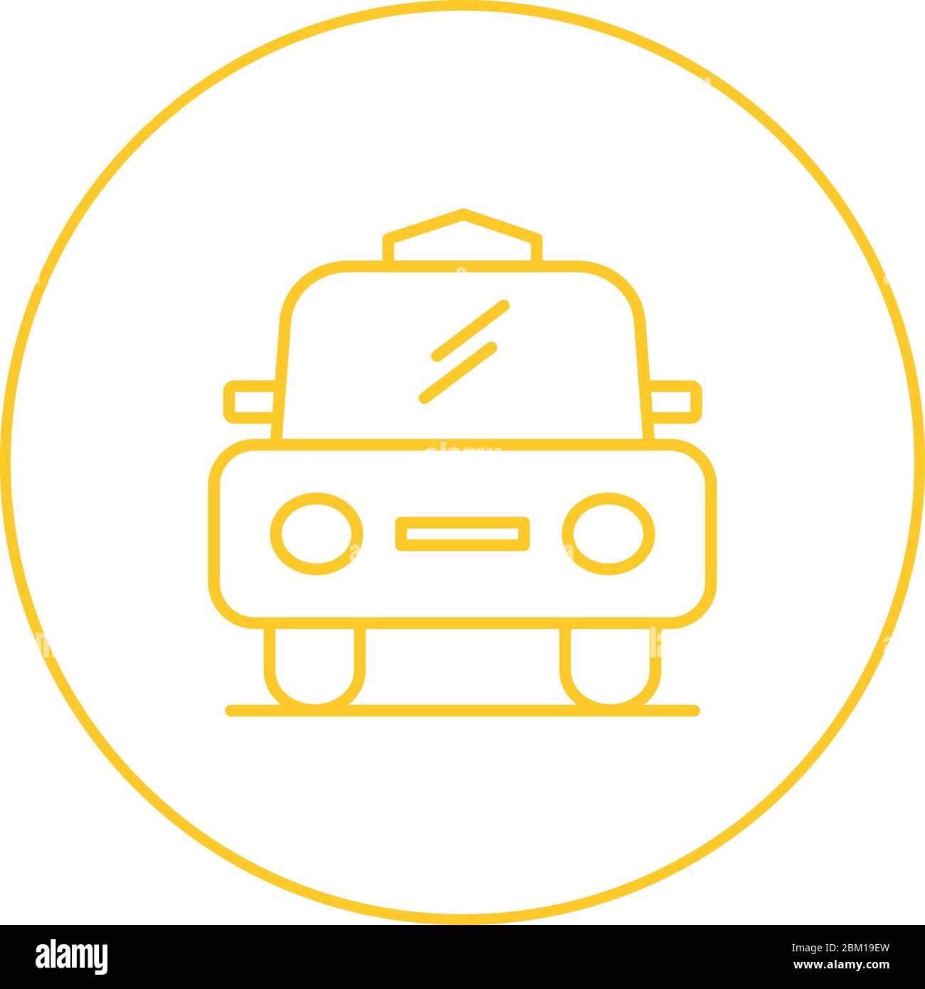 Beautiful Cab Vector line icon Stock Vector Image & Art - Alamy