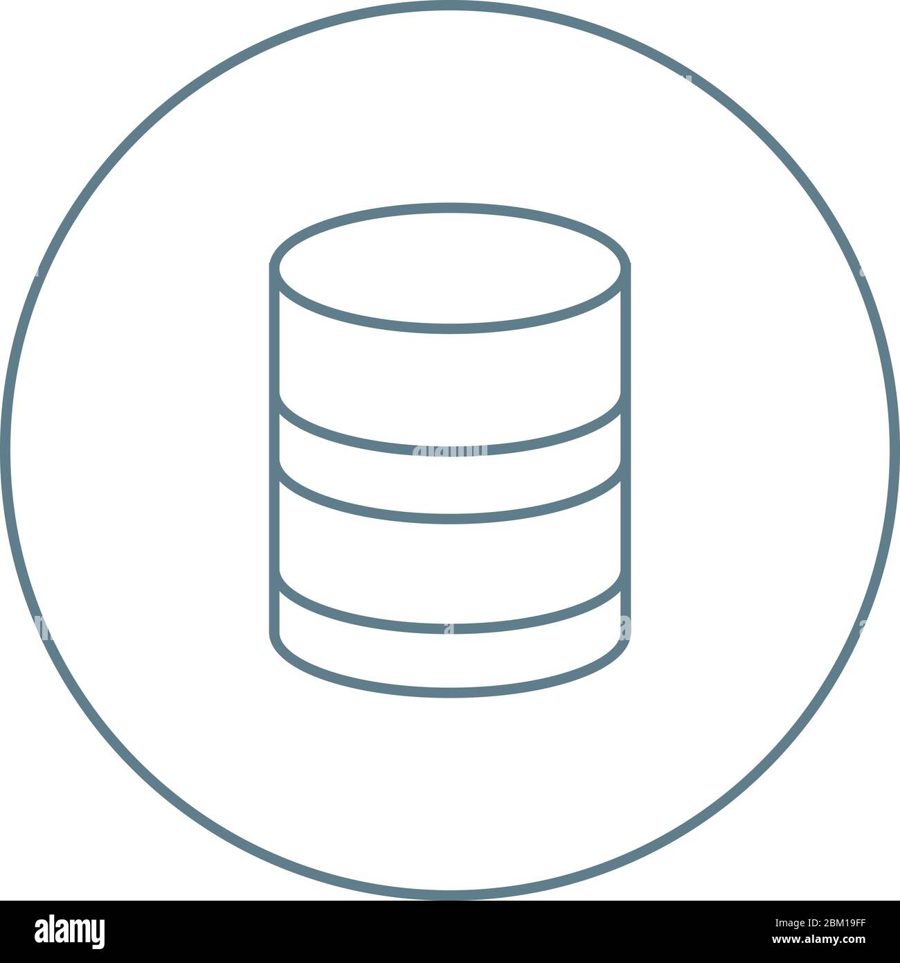 Beautiful Database vector line icon Stock Vector Image & Art - Alamy
