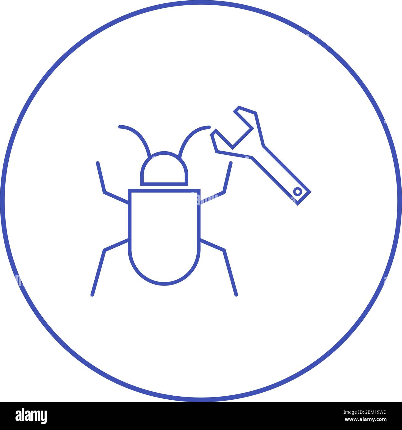 Beautiful Bug fixing vector line icon Stock Vector Image & Art - Alamy