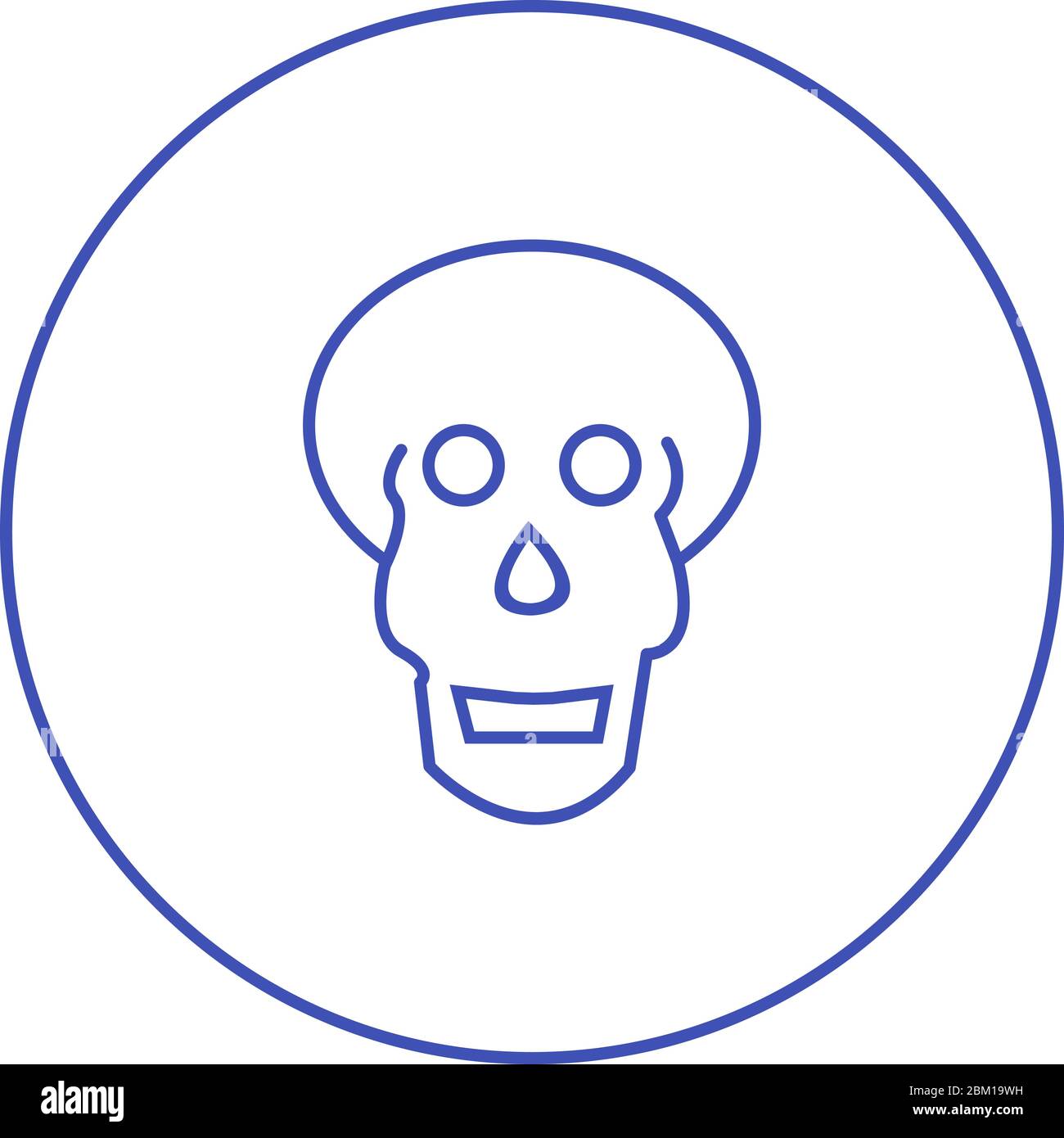Beautiful Skull vector line icon Stock Vector Image & Art - Alamy