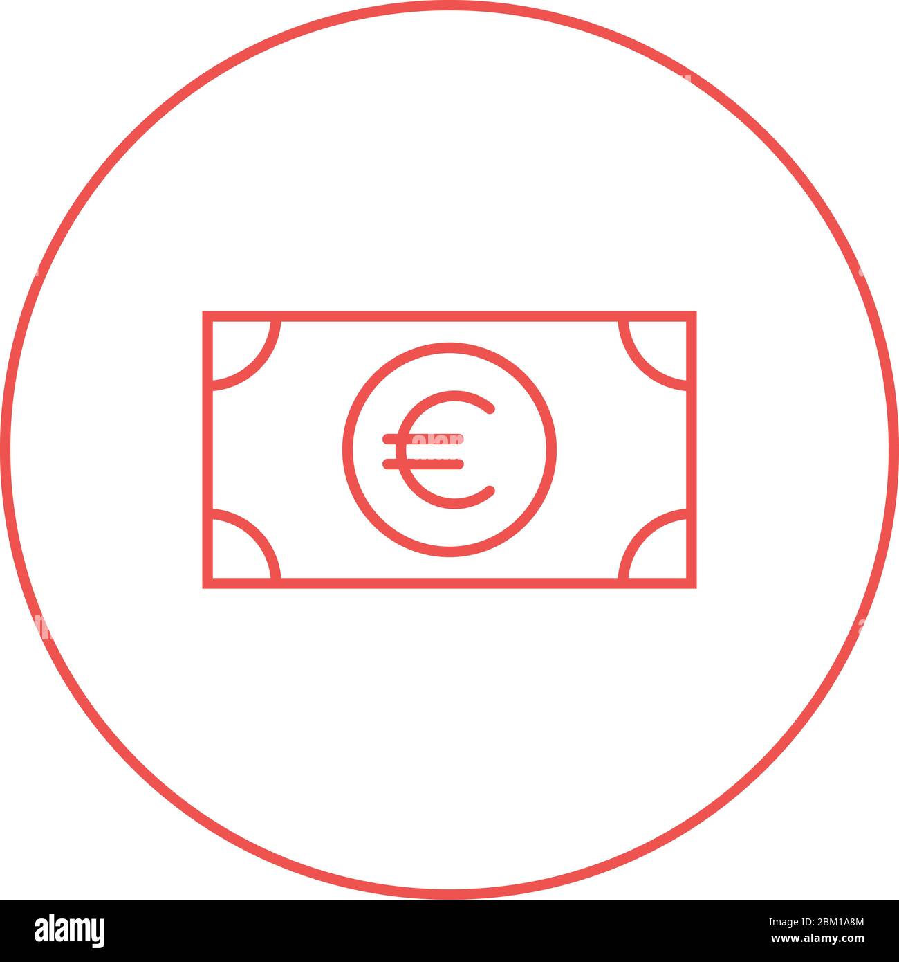 Beautiful euro vector line icon Stock Vector Image & Art - Alamy