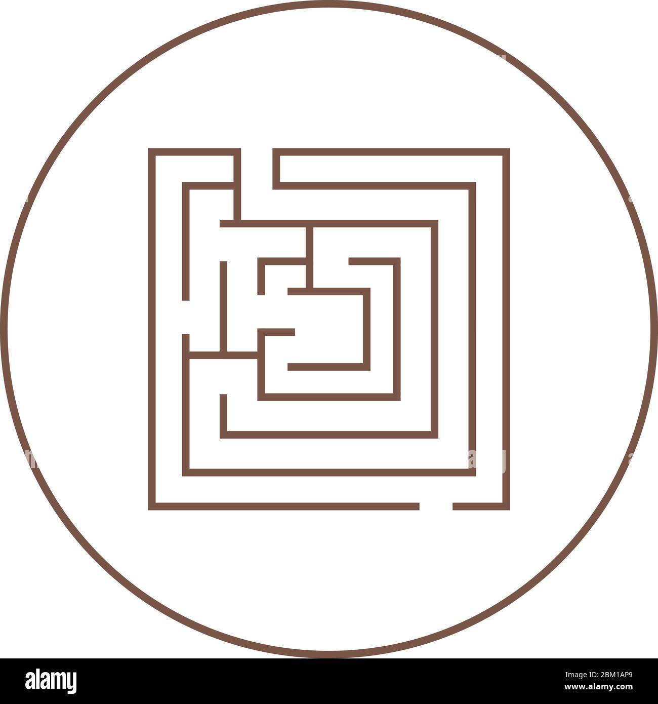 Beautiful Maze vector line icon Stock Vector Image & Art - Alamy