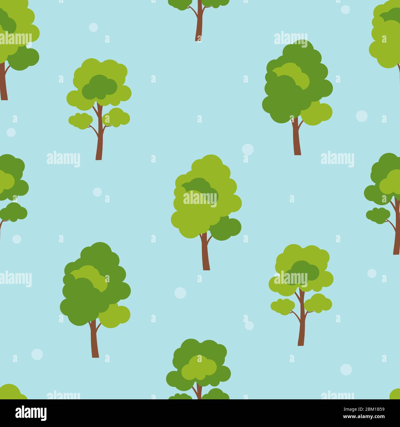 Abstract Forest Tree Seamless Pattern Background. Vector Illustration ...