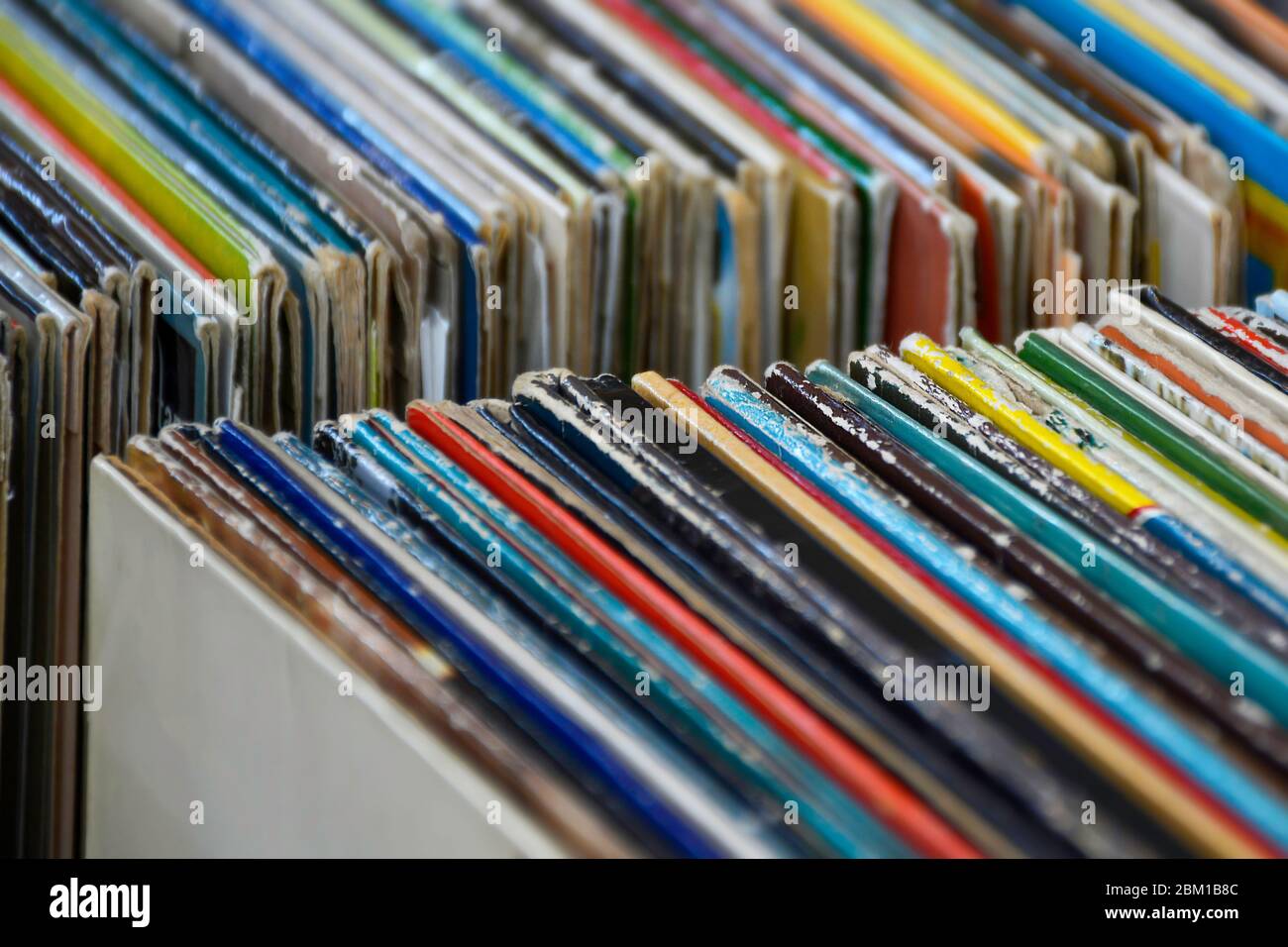 Collection of old vintage vinyl turntable record lp's albums in its ...