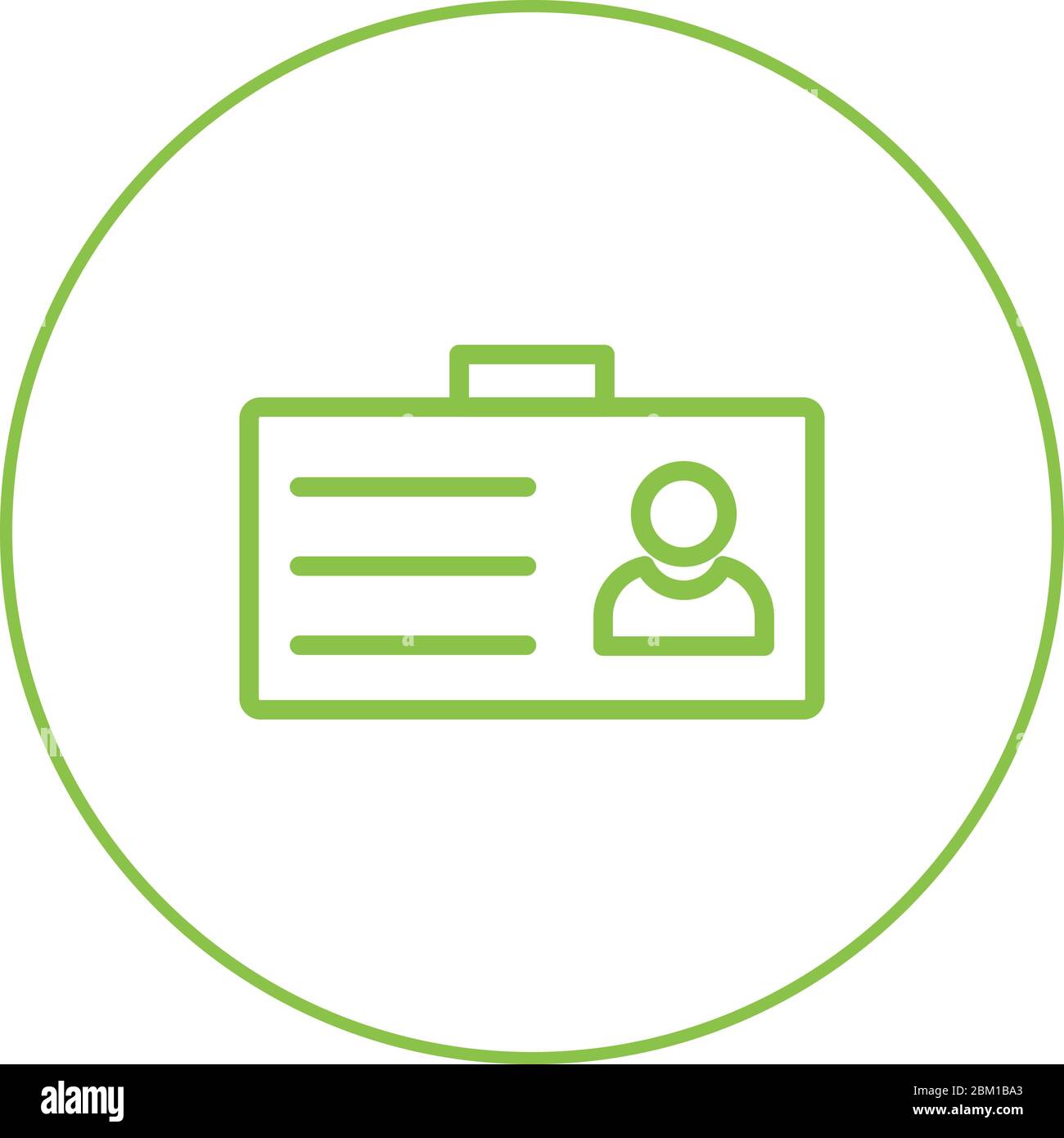 Beautiful Id card vector line icon Stock Vector Image & Art - Alamy