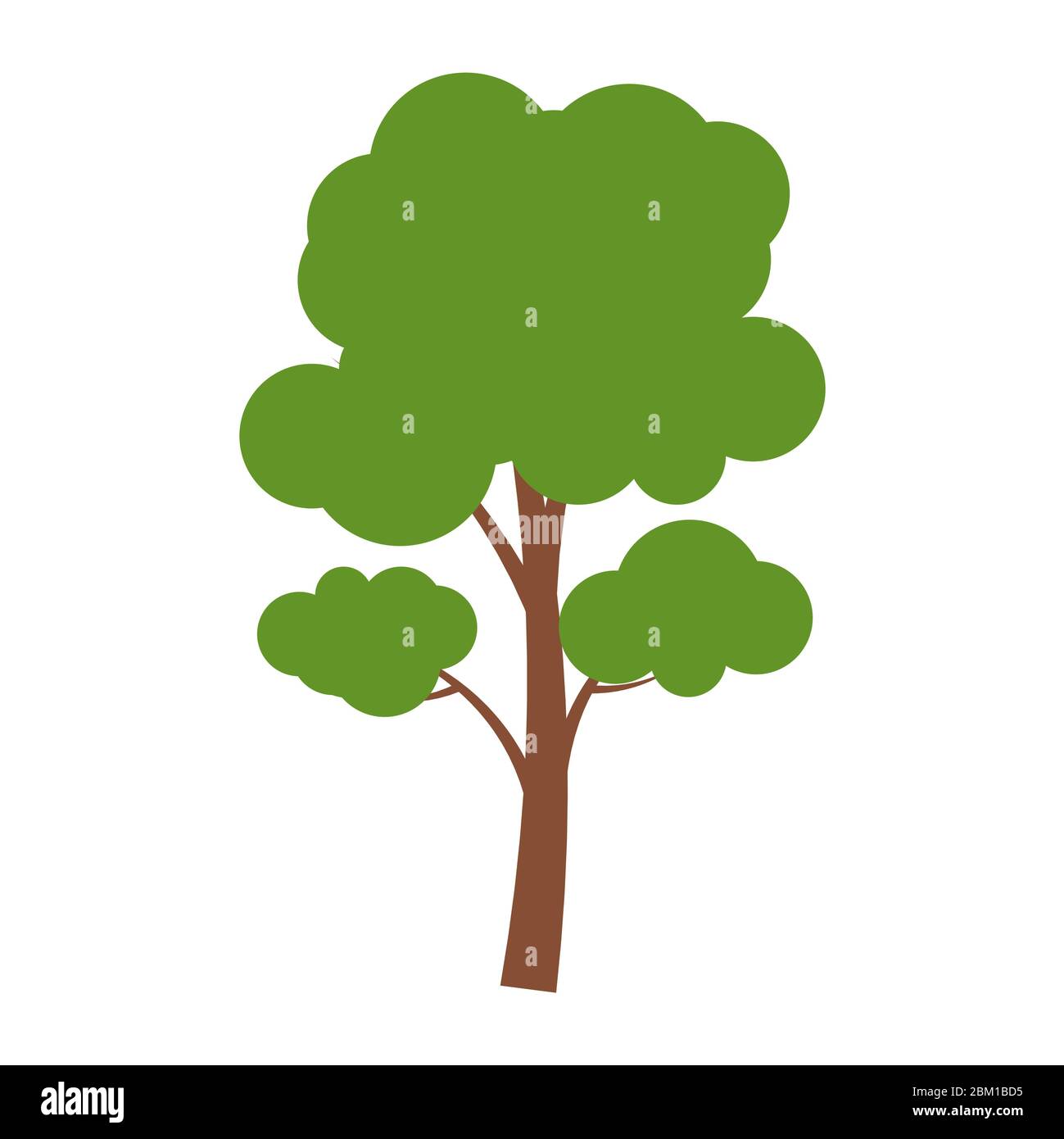 Simple Tree Icon Vector Illustration Stock Vector Image & Art - Alamy