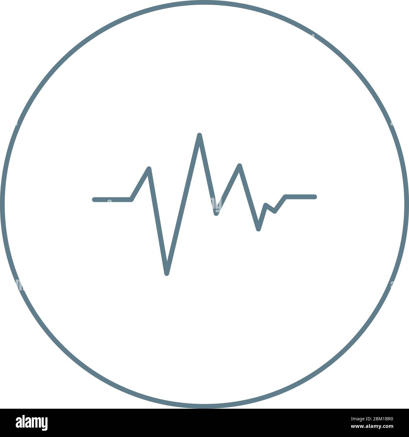 Beautiful ECG vector line icon Stock Vector Image & Art - Alamy