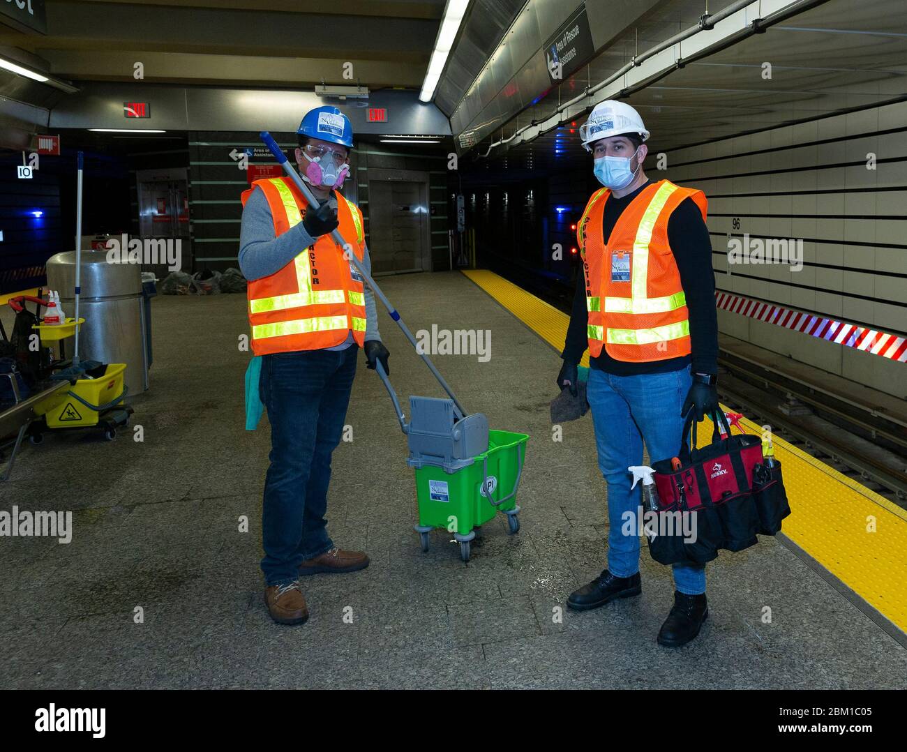 New York, United States. 05th May, 2020. NV Maintenance employees ...