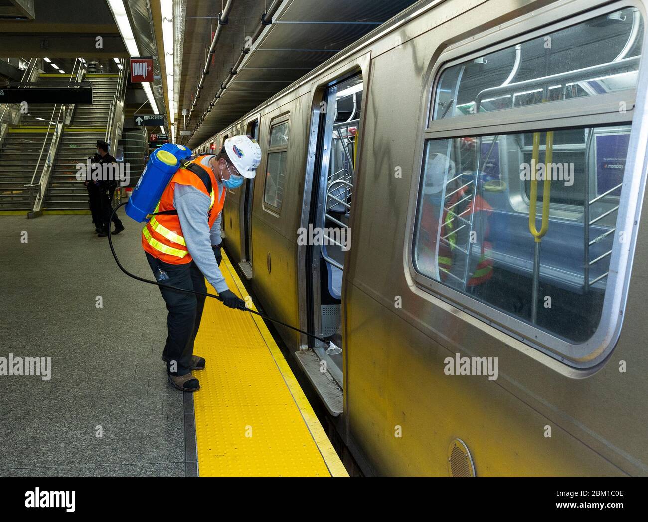 New York, United States. 05th May, 2020. NV Maintenance employees ...