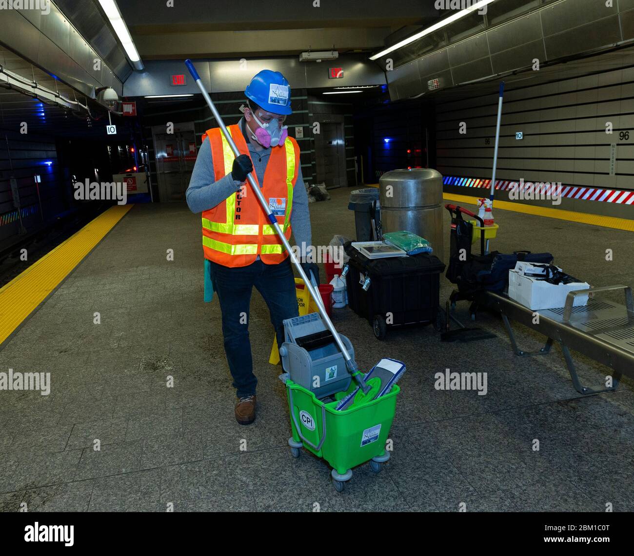 New York, United States. 05th May, 2020. NV Maintenance employees ...