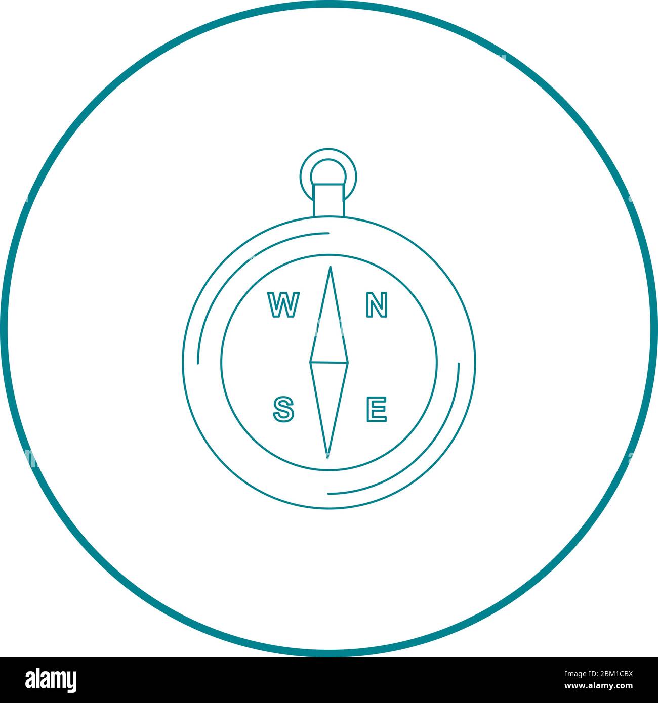 Beautiful compass vector line icon Stock Vector Image & Art - Alamy