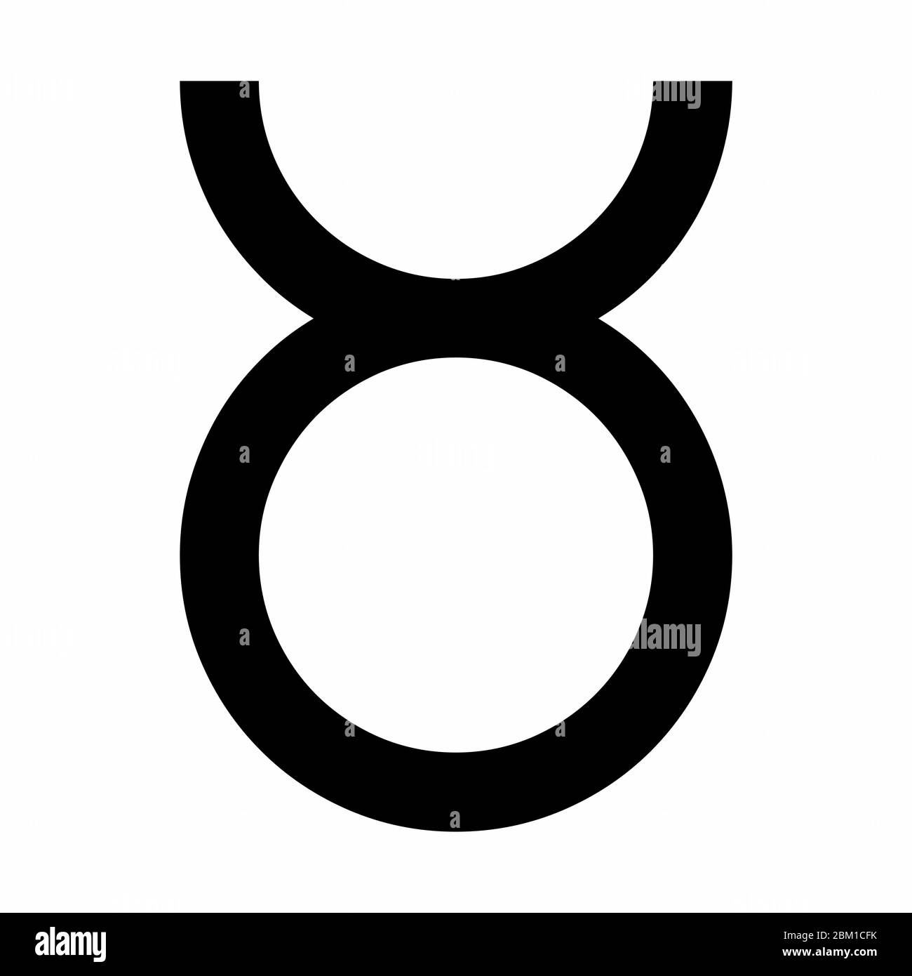 Taurus astrology symbol Black and White Stock Photos & Images - Alamy