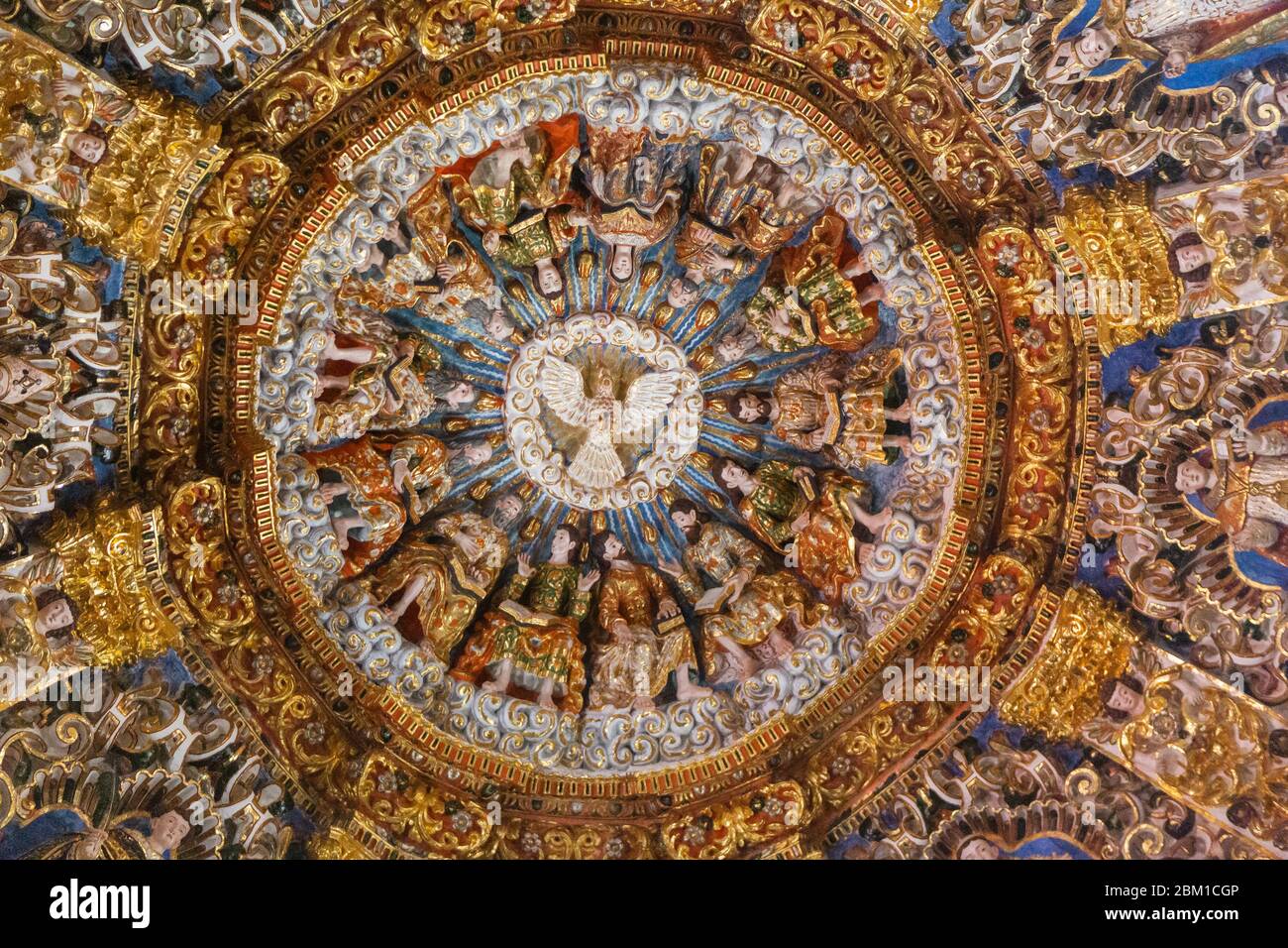 Basilica of Our Lady of Ocotlan, 1790, Tlaxcala, Tlaxcala, Mexico Stock ...