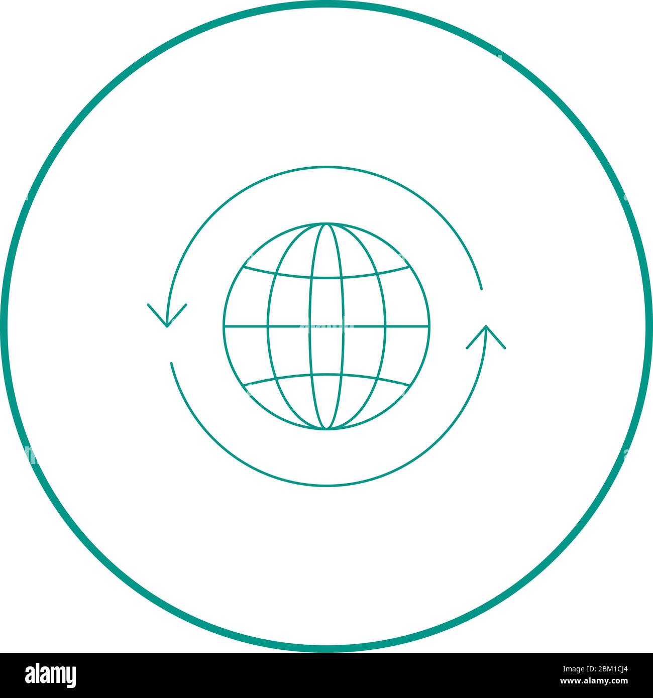 Beautiful World vector line icon Stock Vector Image & Art - Alamy