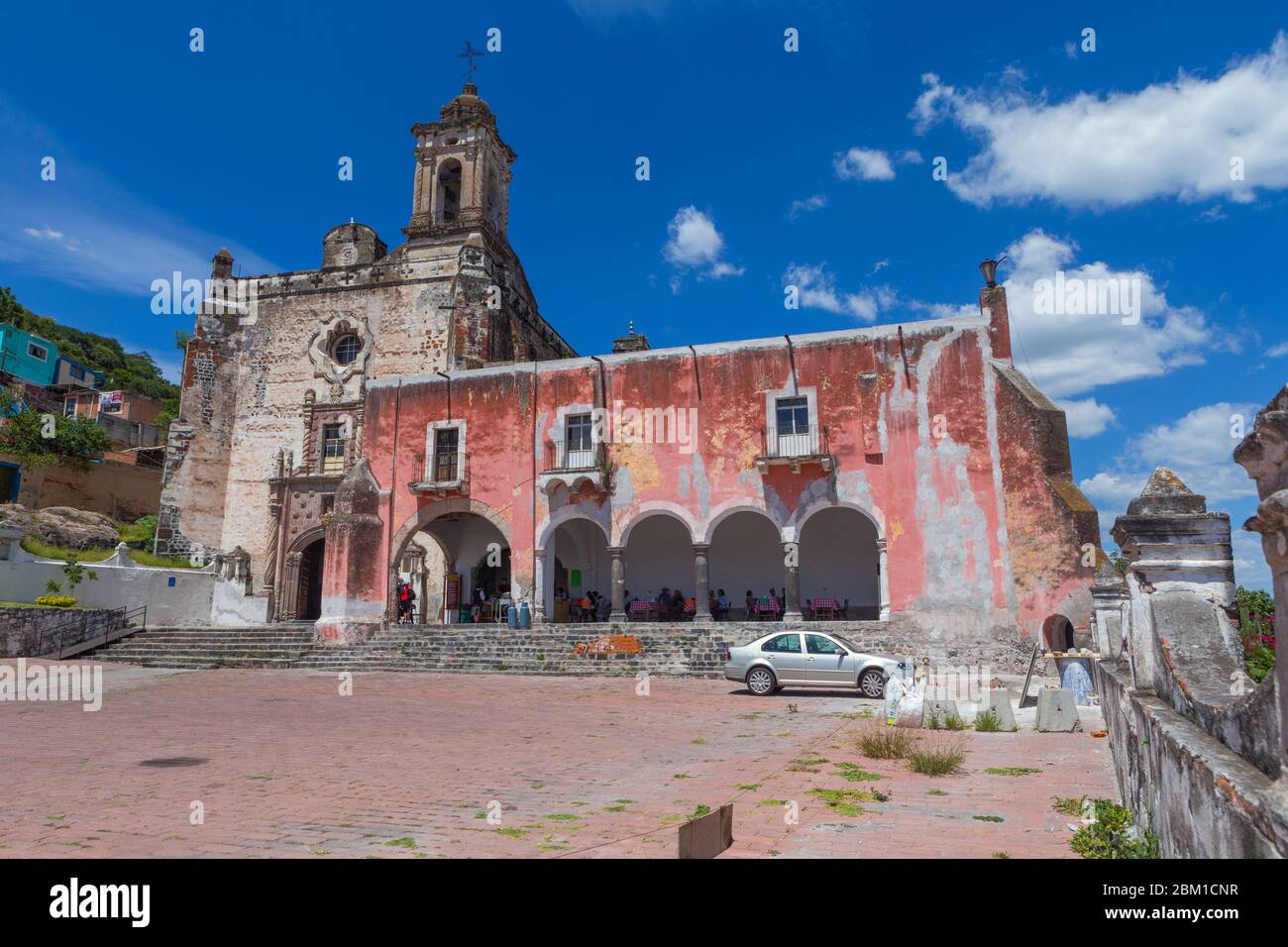 St Francis monastery, 16th century, Atlixco, Puebla, Mexico Stock Photo ...