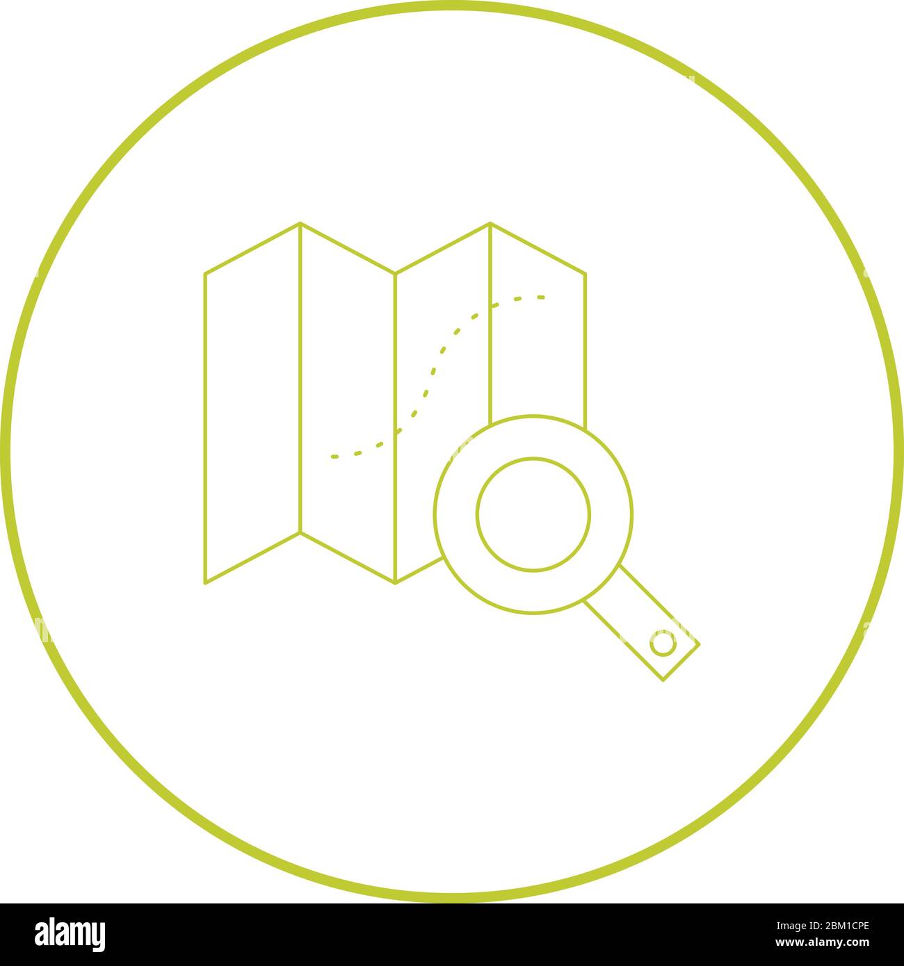 Beautiful Search on map vector line icon Stock Vector Image & Art - Alamy
