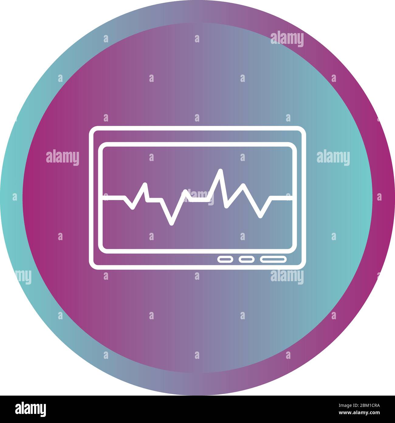 Beautiful ECG vector line icon Stock Vector Image & Art - Alamy