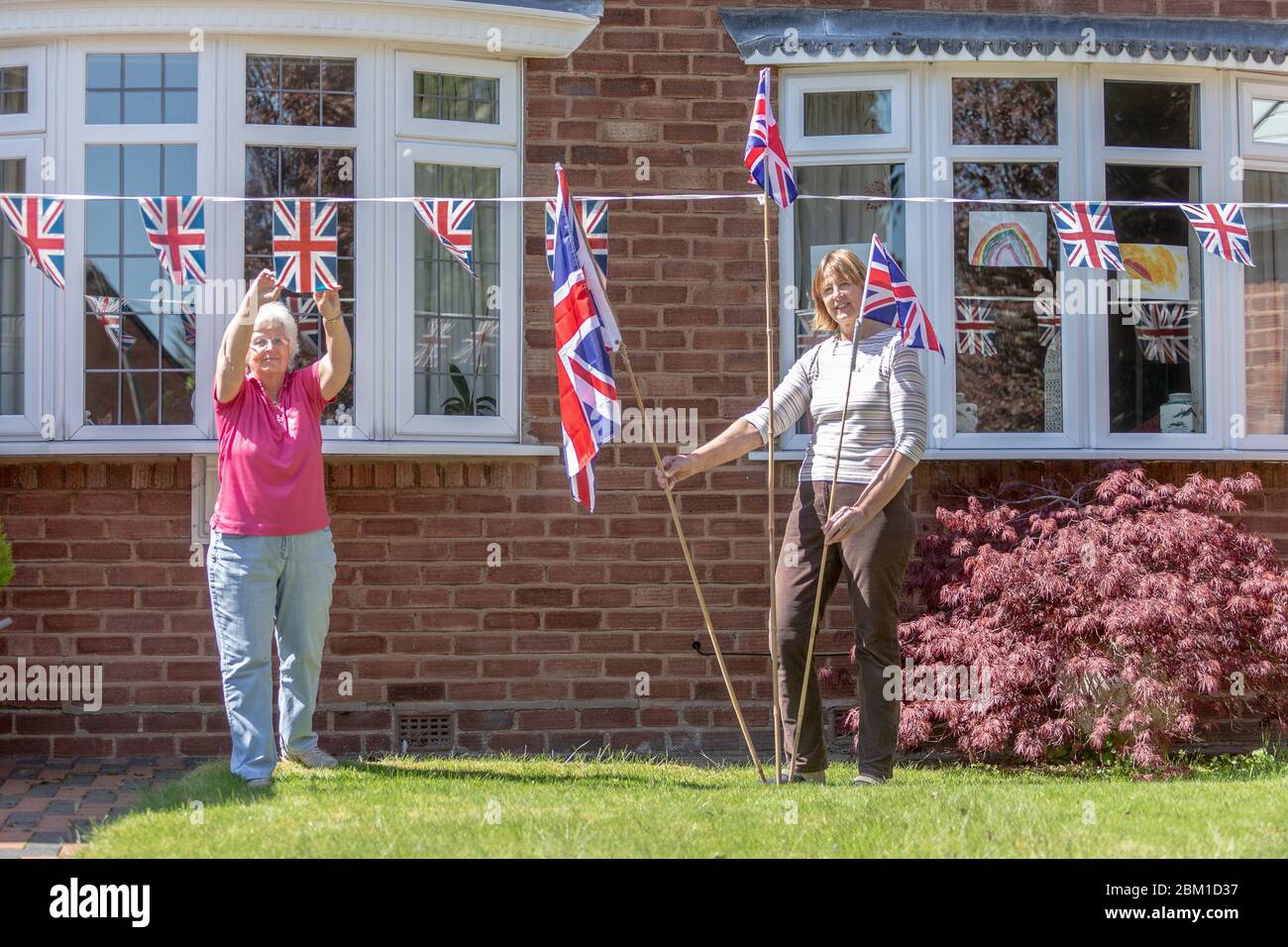 VE Day 75th anniversary celebration preparations, UK Stock Photo - Alamy
