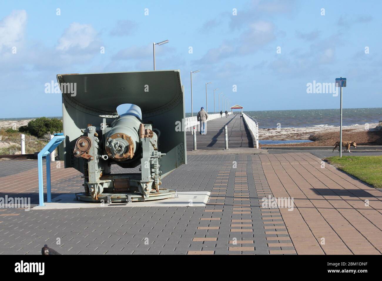 HMAS Protector's 6-inch (150 mm) breech-loading gun mounting at ...
