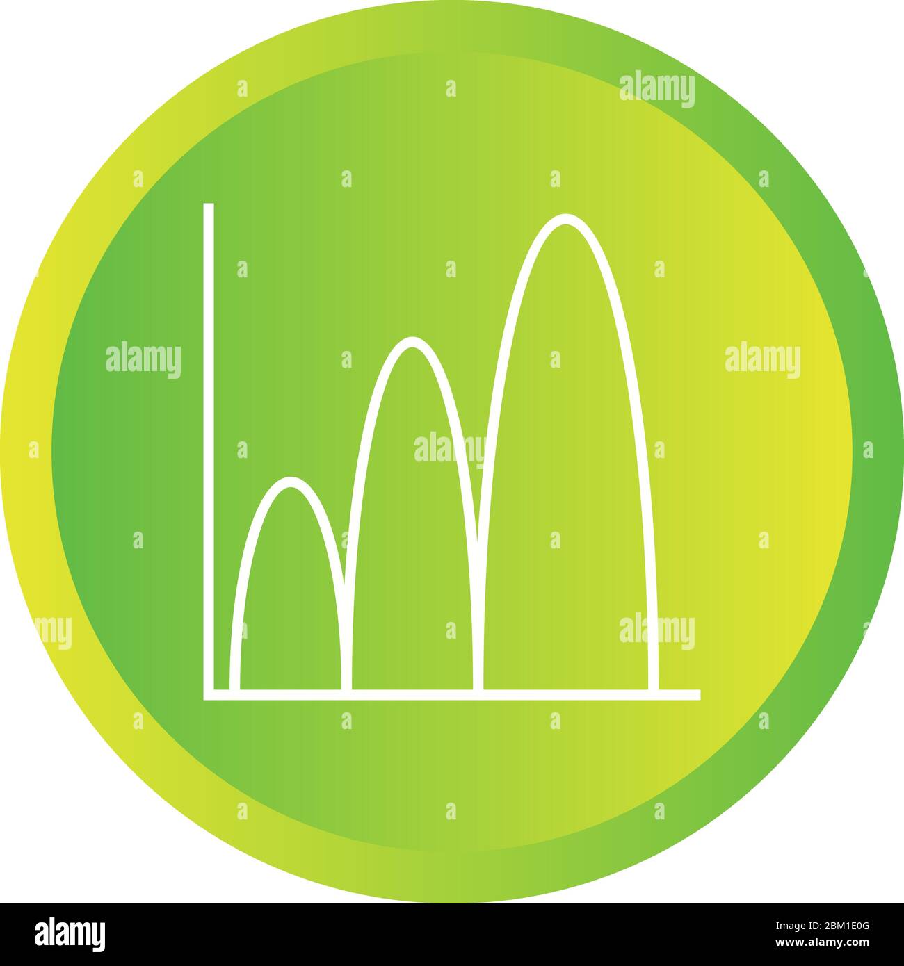 Bell shaped graph vector line icon Stock Vector Image & Art - Alamy