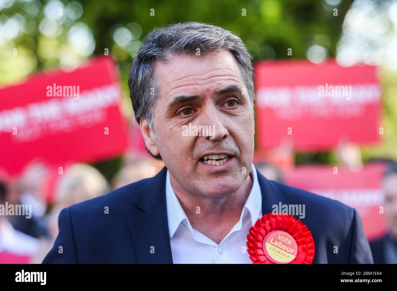 Steve Rotheram, the newly elected metro mayor of Liverpool, at an event ...