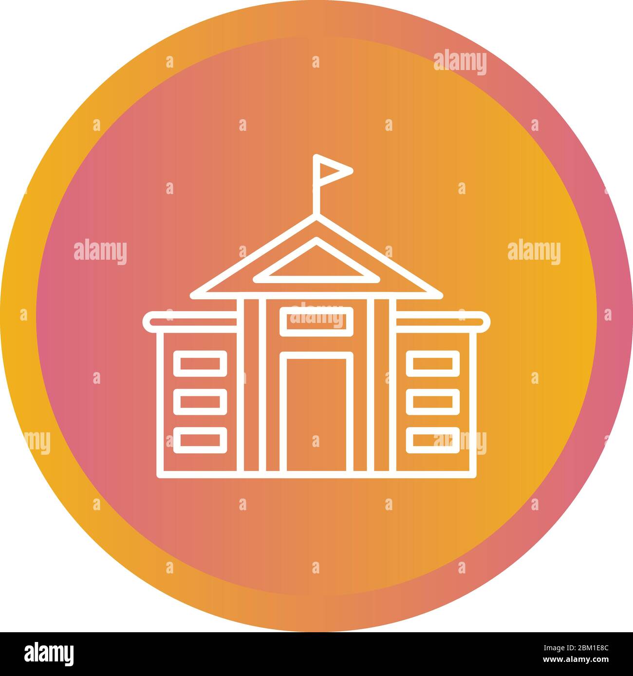 Beautiful college vector line icon Stock Vector Image & Art - Alamy