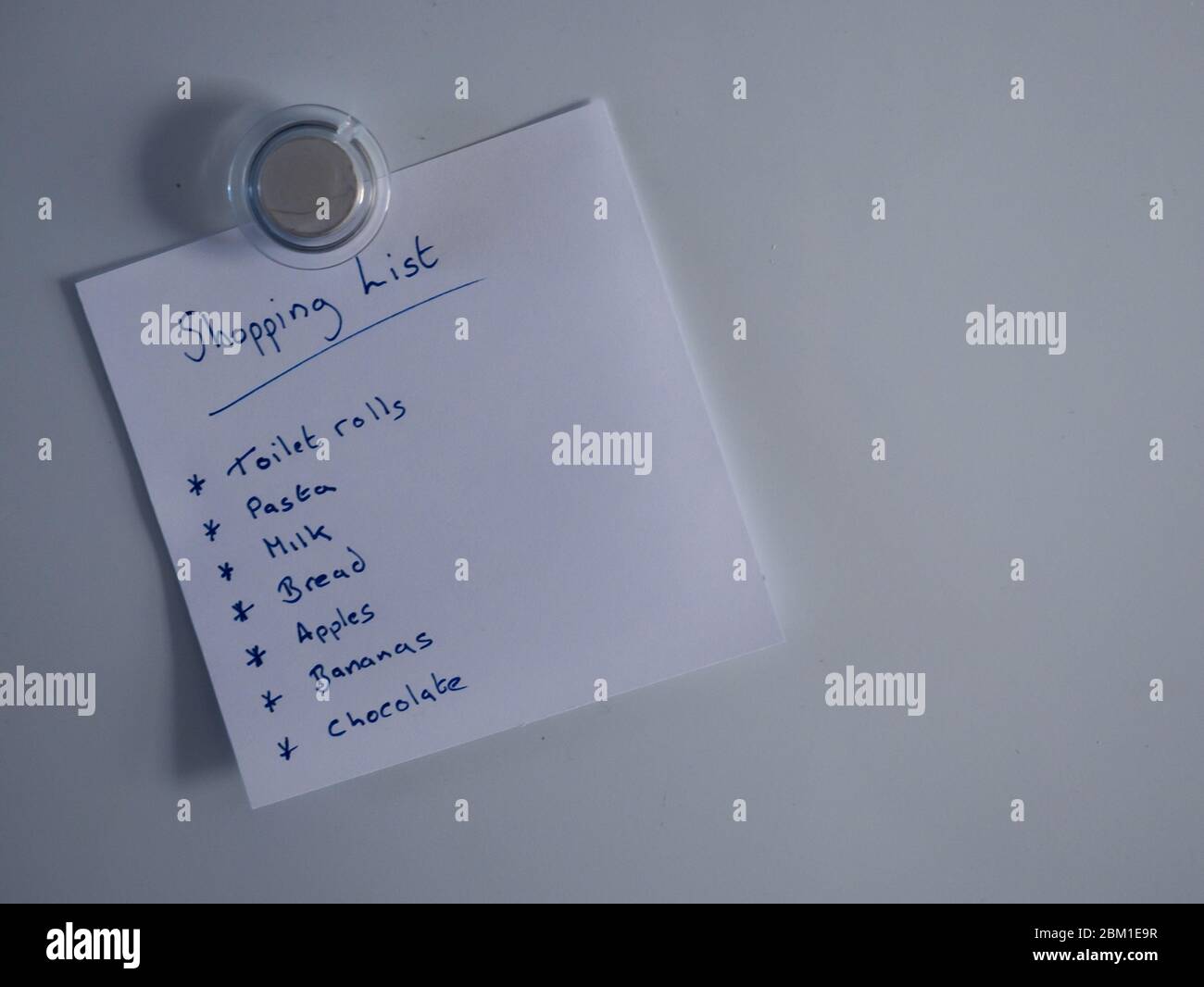 Refrigerator food list hi-res stock photography and images - Alamy