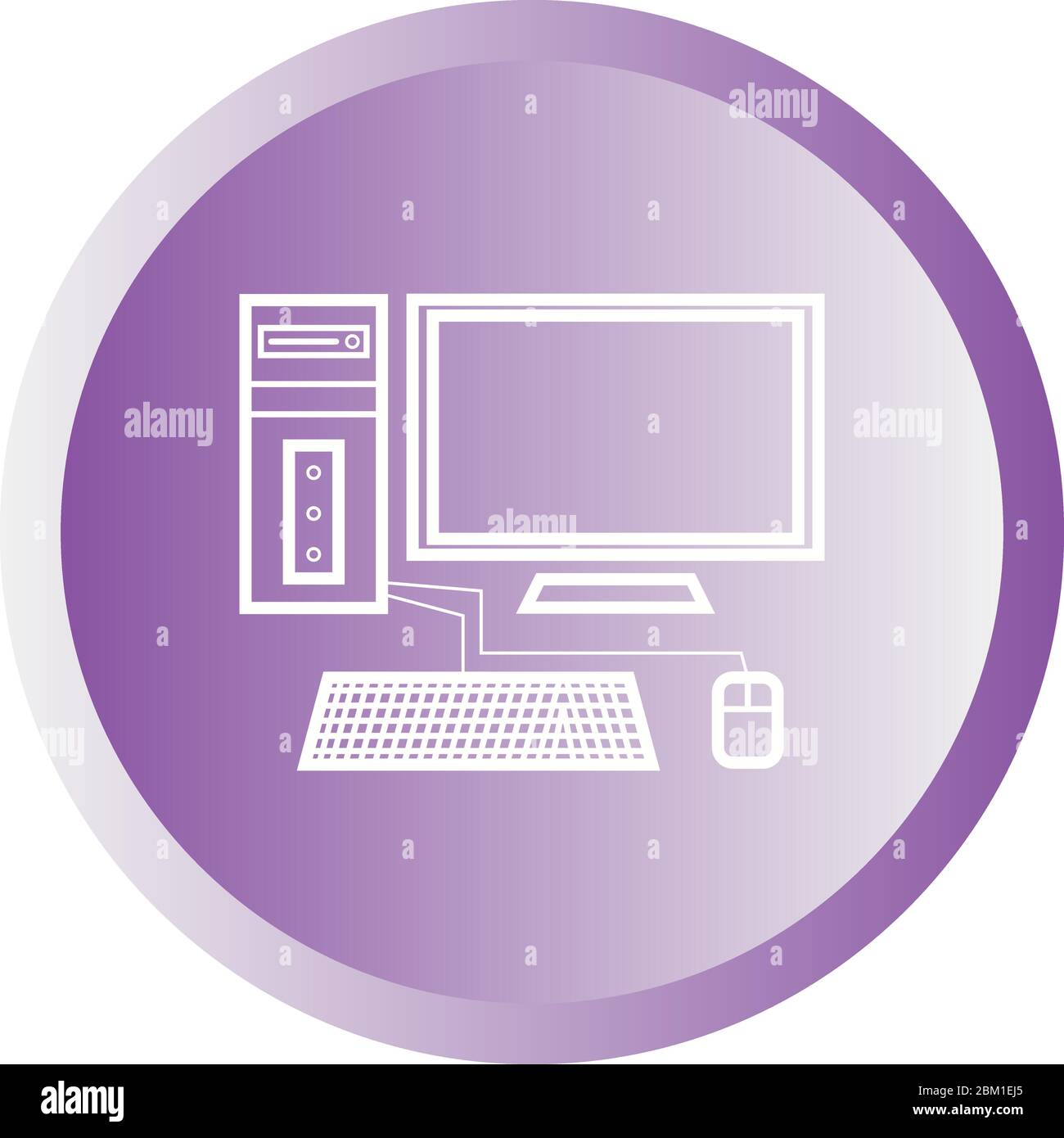 Beautiful Computer vector line icon Stock Vector Image & Art - Alamy