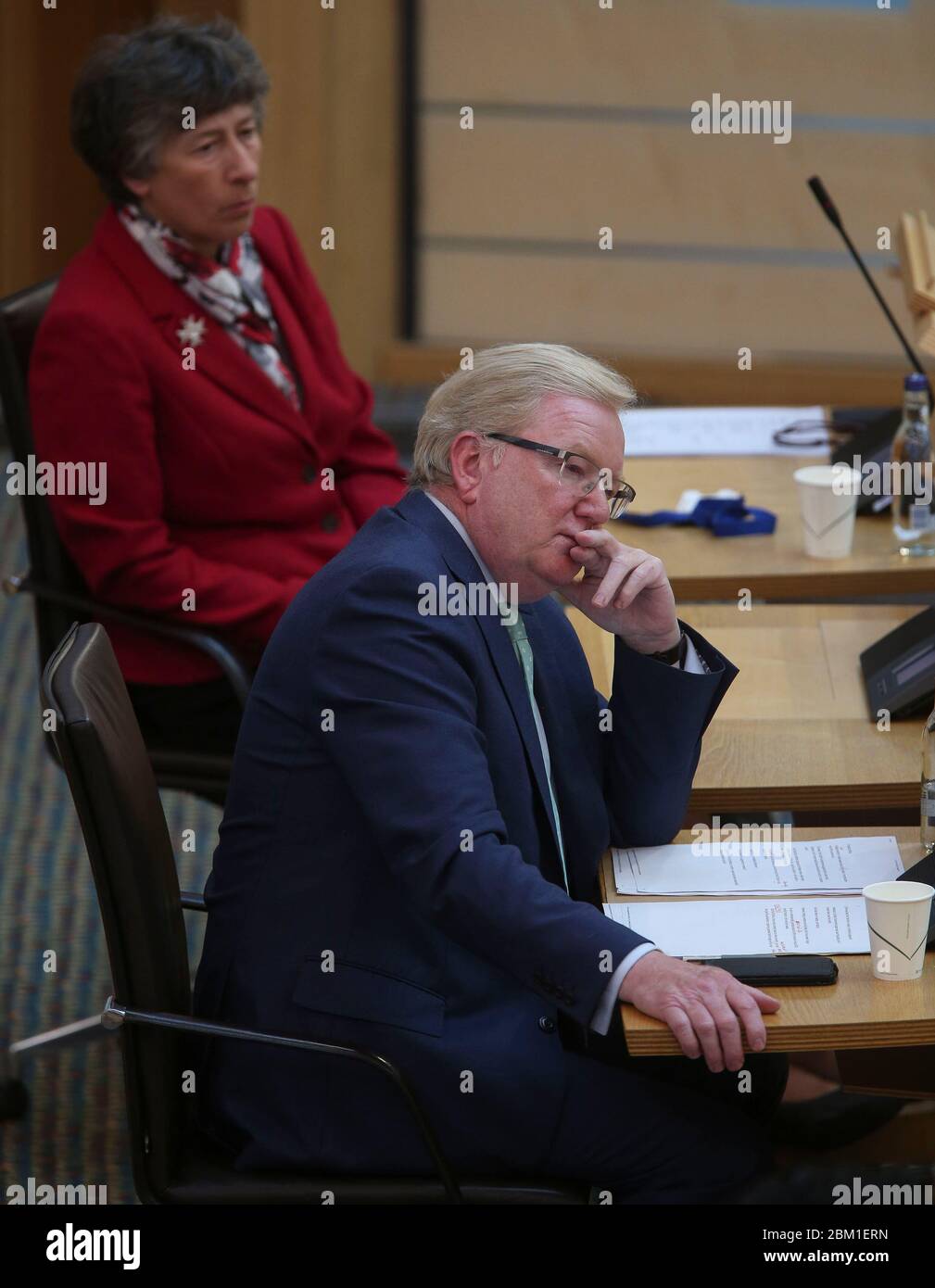 Scottish Conservative Leader Jackson Carlaw during Covid-19 social ...