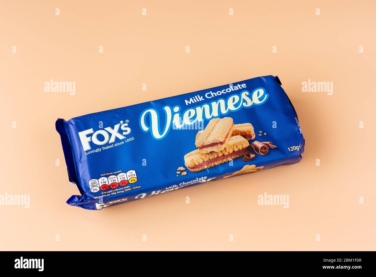 Packet of Fox's Viennese biscuits Stock Photo - Alamy