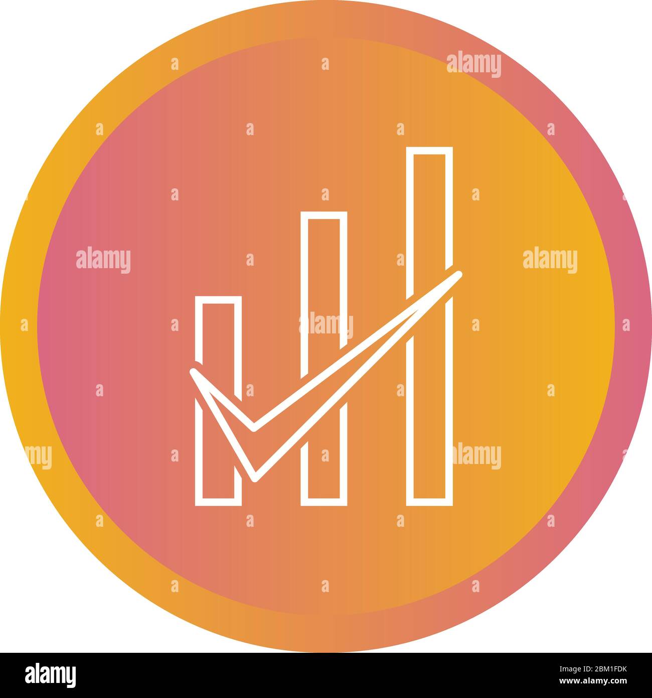 Beautiful Checked graph vector line icon Stock Vector Image & Art - Alamy