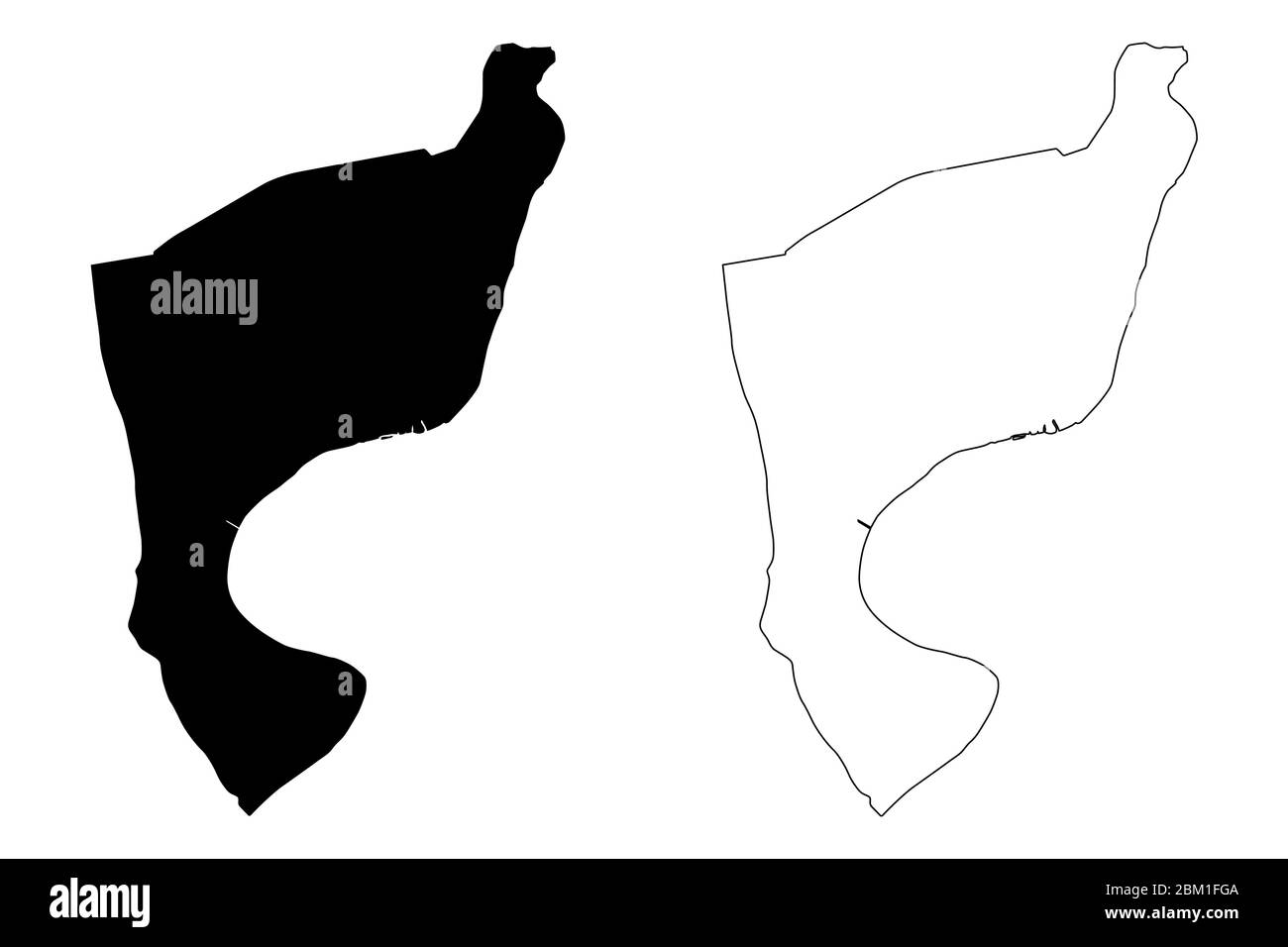 Chittagong City (Peoples Republic of Bangladesh) map vector ...