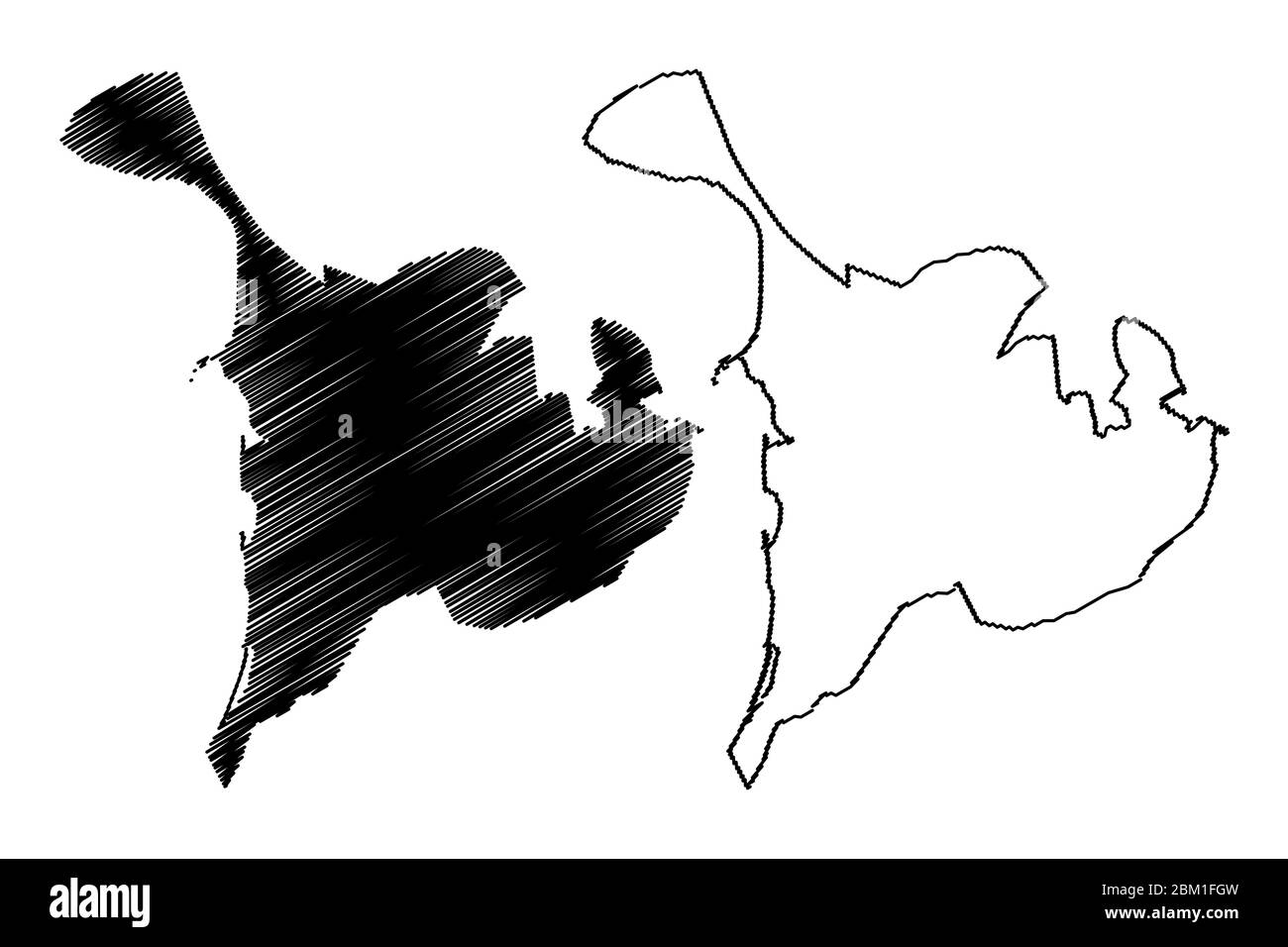 Van City (Republic of Turkey, Eastern Anatolia Region) map vector ...