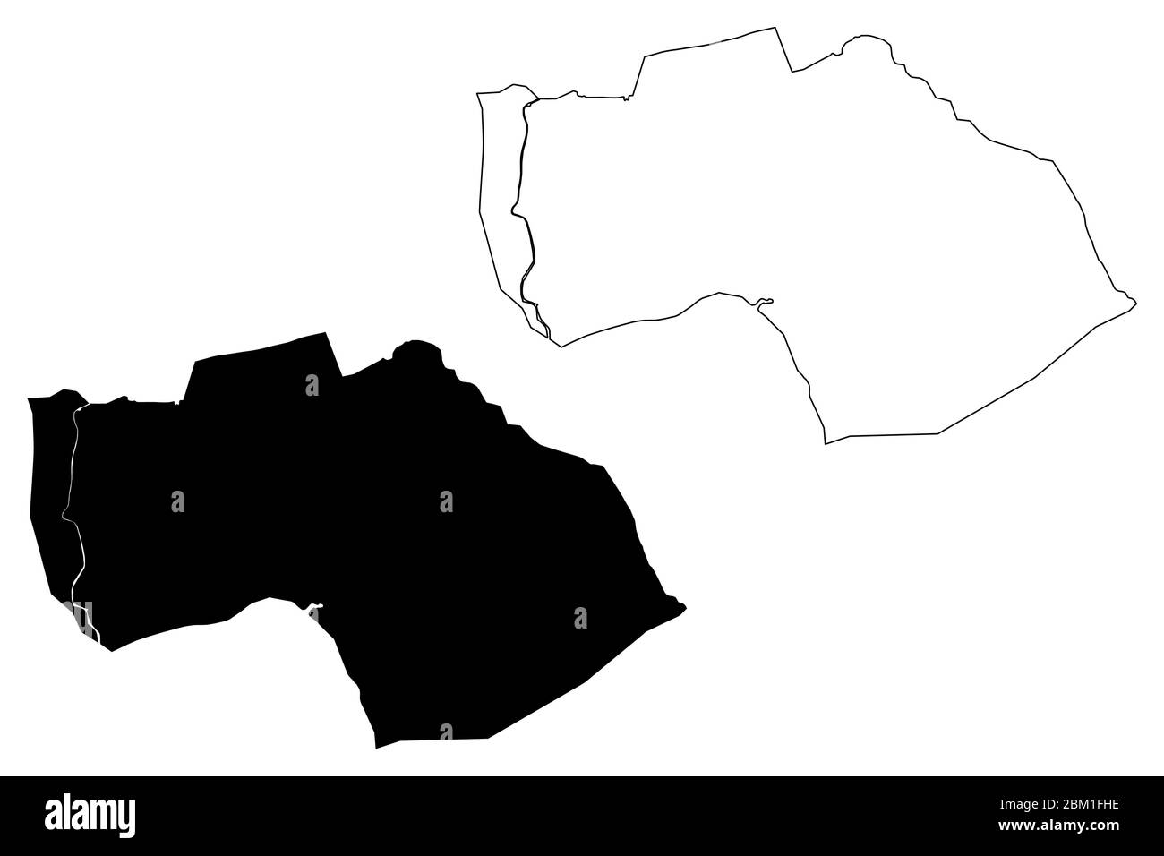 Tongi City (Peoples Republic of Bangladesh, Dhaka Division) map vector ...