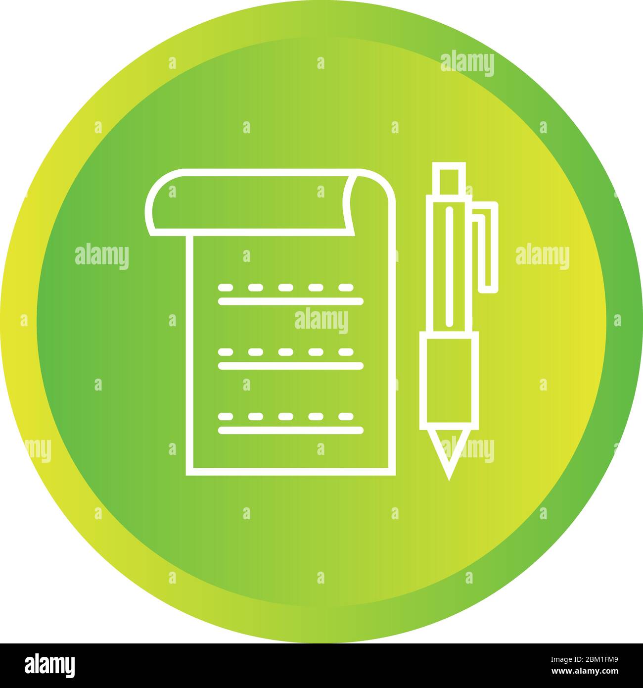 Beautiful write report vector line icon Stock Vector Image & Art - Alamy